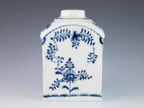 Lowestoft Tea Canister (Ref.0947) - JUNO ANTIQUES