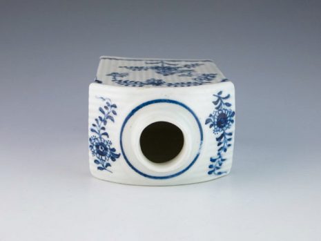 Lowestoft Tea Canister (Ref.0947) - JUNO ANTIQUES