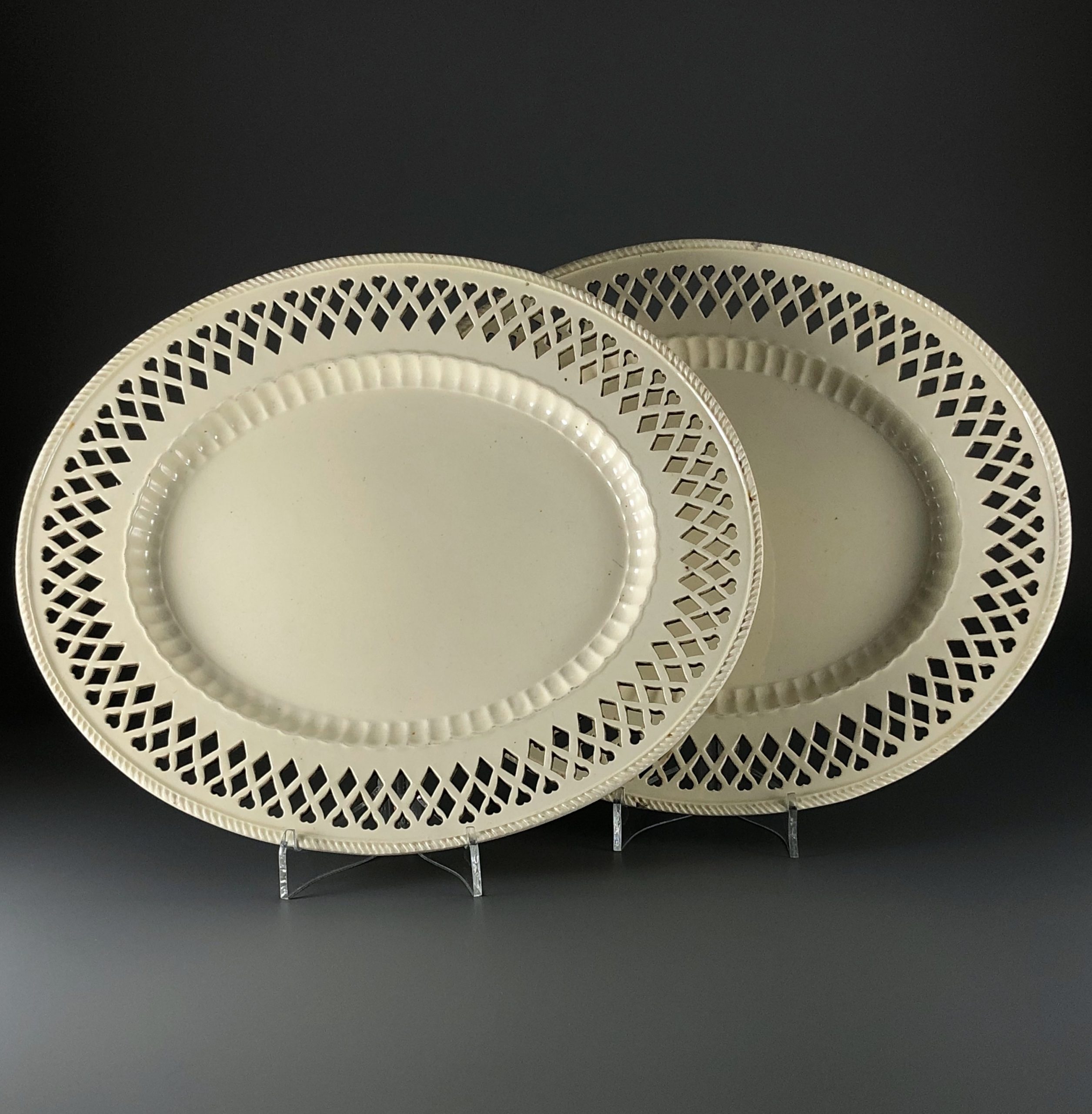 Creamware Dishes (Ref.M1) - JUNO ANTIQUES
